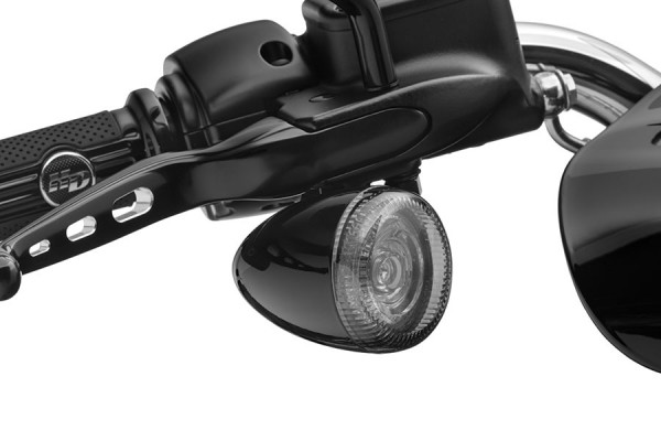 Harley-Davidson BULLET LED-BLINKER-KIT - SCHWARZ - VORN, ORANGEFARBENE ...